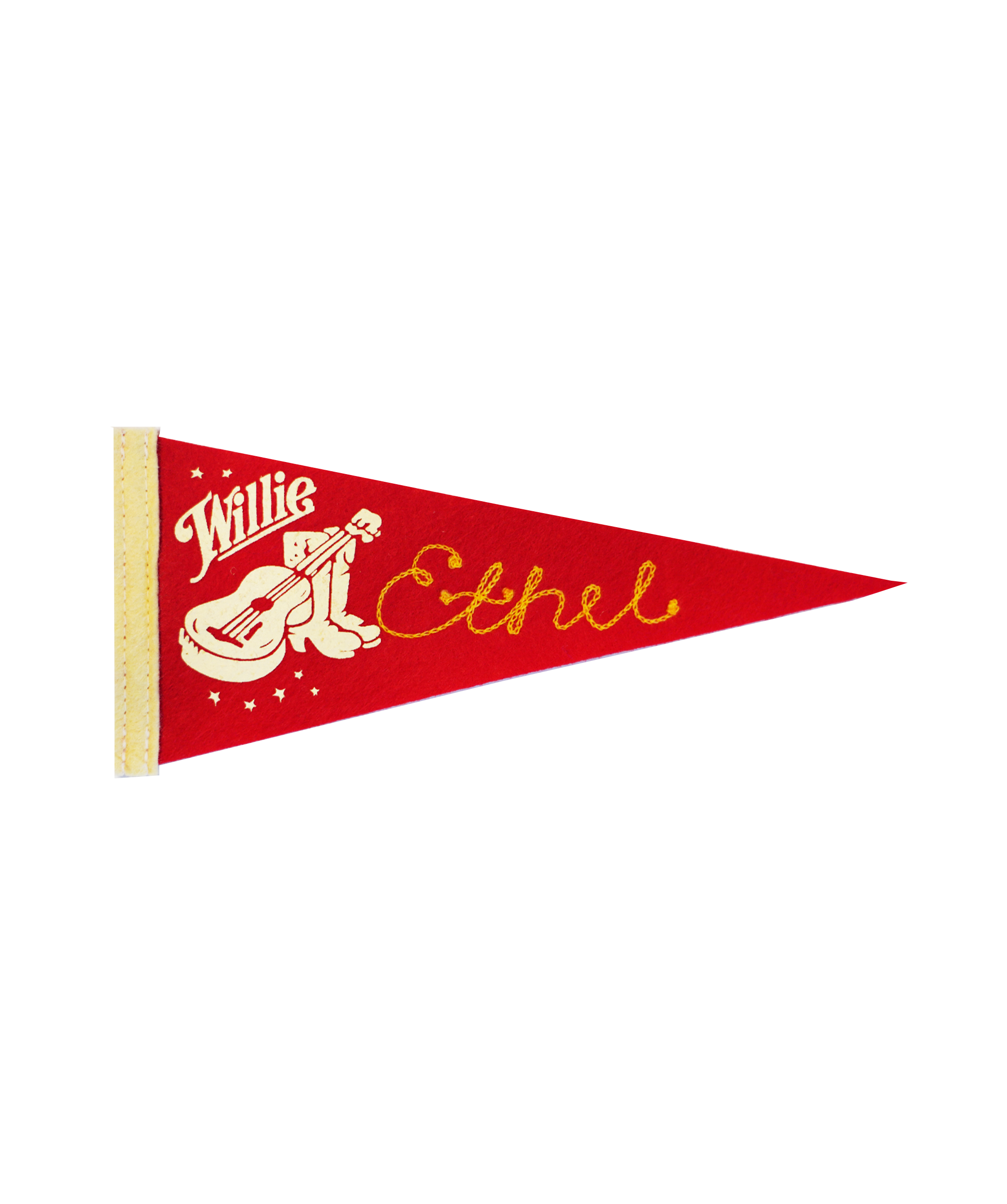 Personalized Chainstitched Mini Pennant • Willie Nelson x Oxford Penna ...