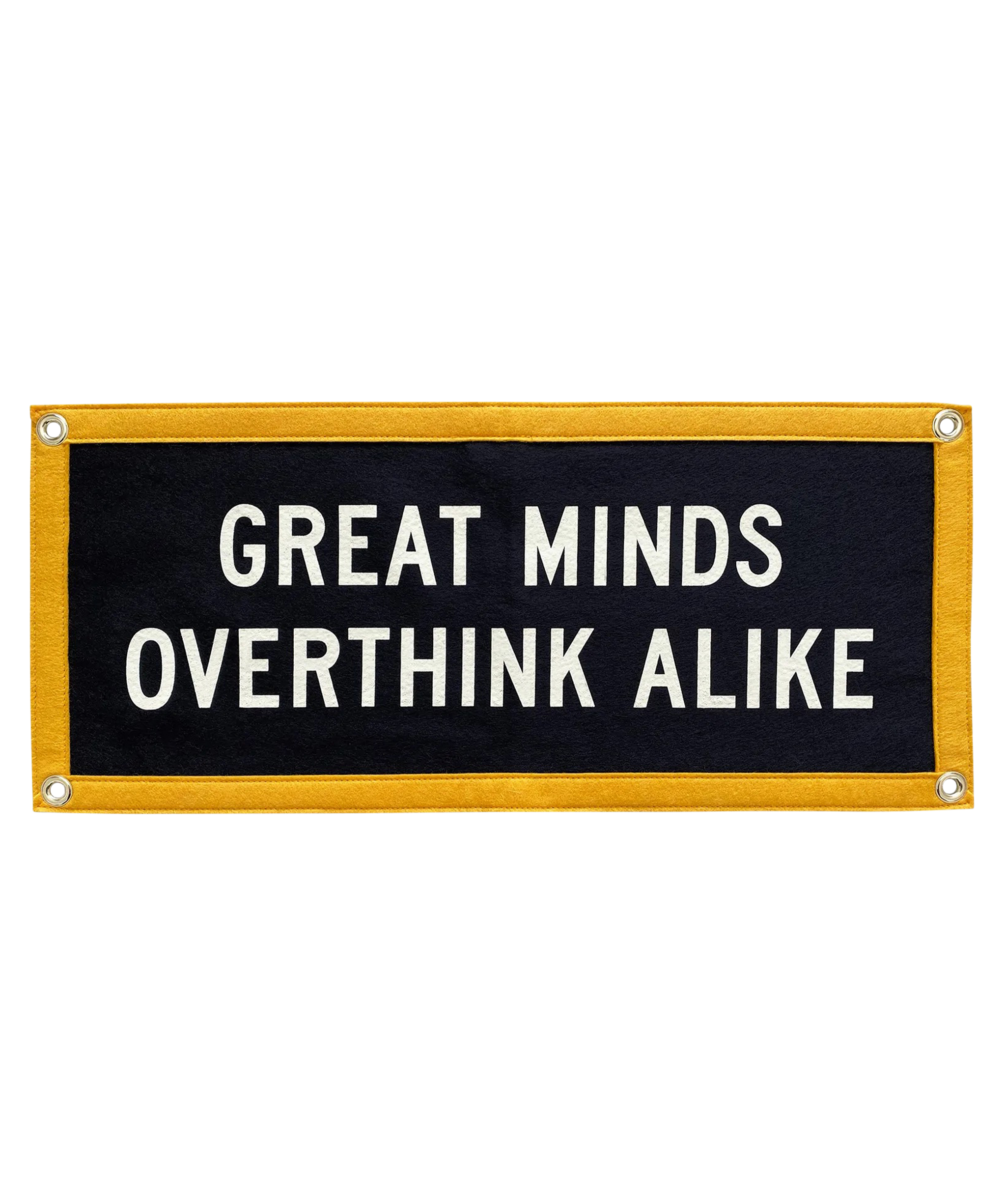Great Minds Overthink Alike Camp Flag | Holy Smokes x Oxford Pennant