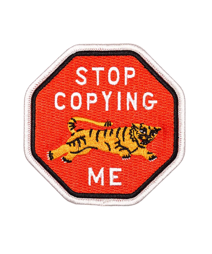 Stop Copying Me Embroidered Patch | Oxford Pennant