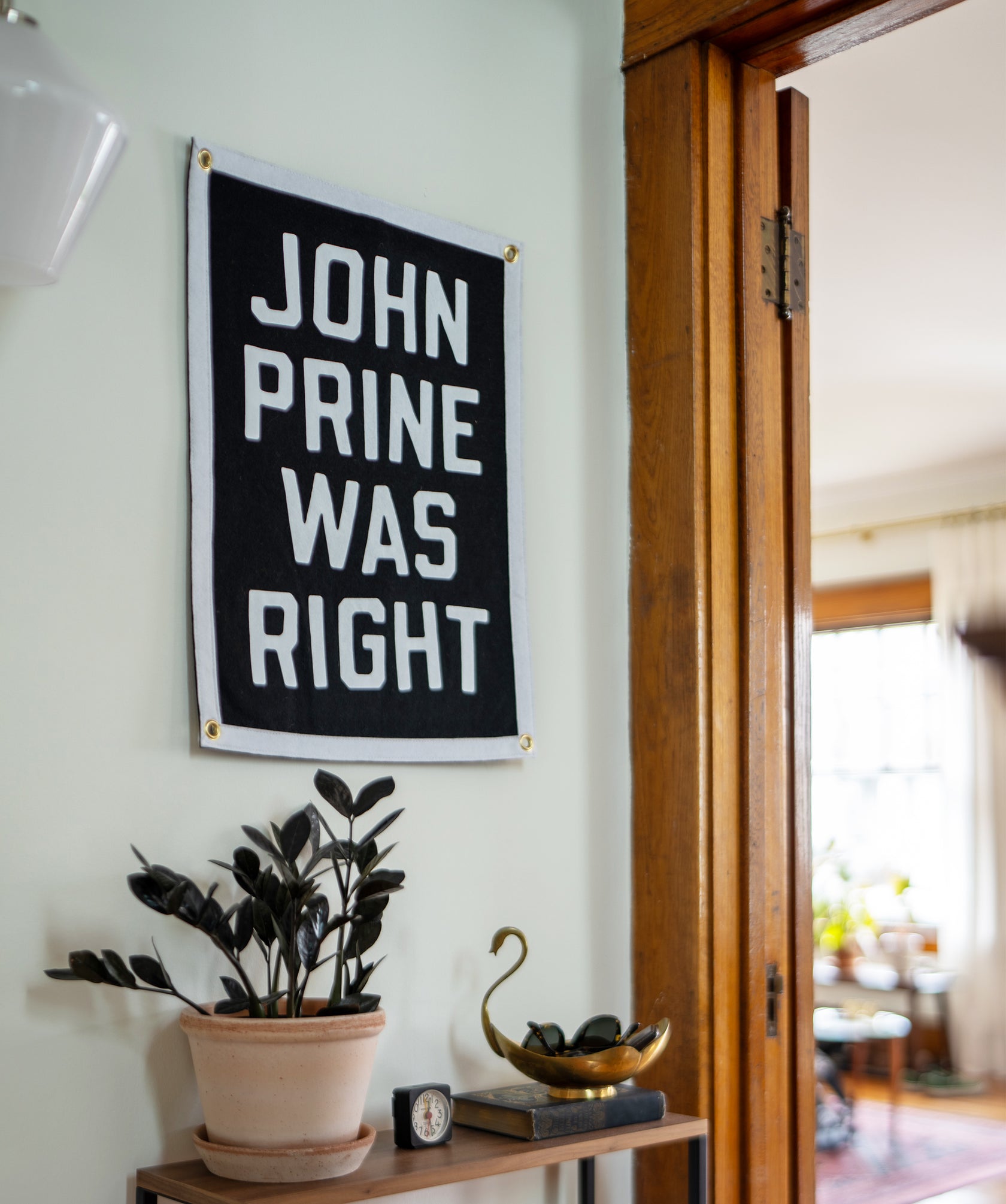 John Prine Was Right Camp Flag | John Prine x Oxford Pennant