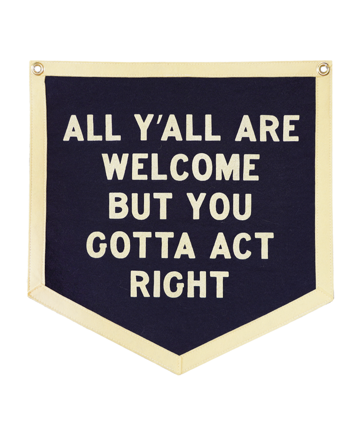 All Y'all Are Welcome Camp Flag | Tate Farms x Oxford Pennant