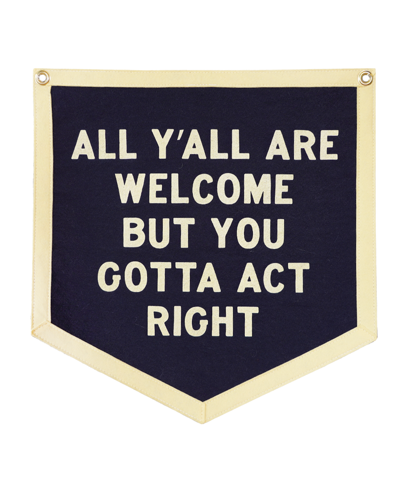 All Y'all Are Welcome Camp Flag | Tate Farms x Oxford Pennant