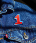 #1 Embroidered Patch | Oxford Pennant