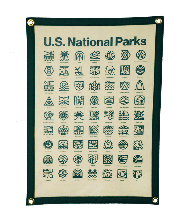 National Parks Camp Flag | Steve Wolf x Oxford Pennant