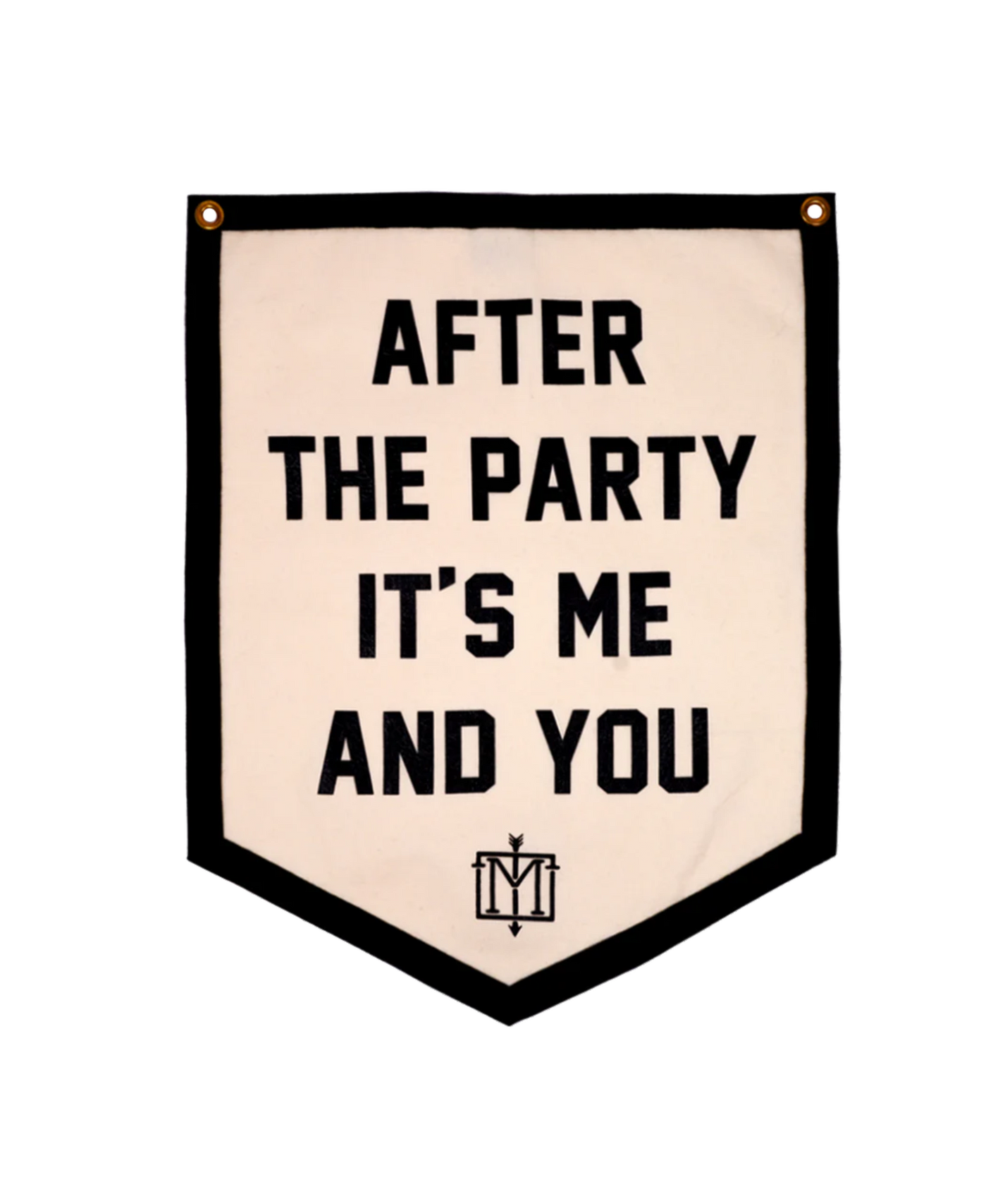 After The Party It's Me And You Camp Flag | The Menzingers x Oxford Pennant