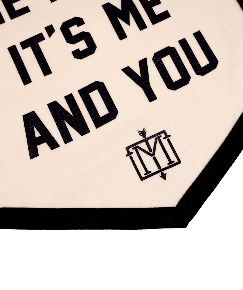 After The Party It's Me And You Camp Flag | The Menzingers x Oxford Pennant