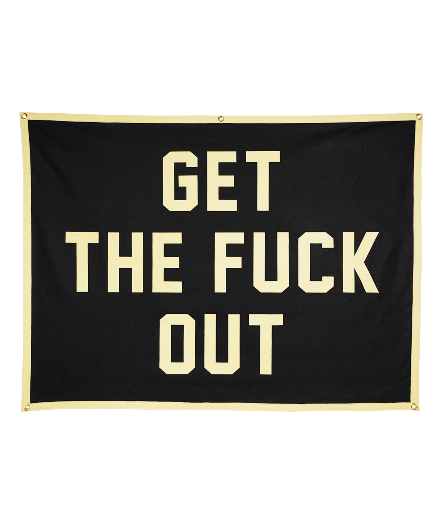 Get The Fuck Out Championship Banner • Jenna Lyons X Oxford Pennant