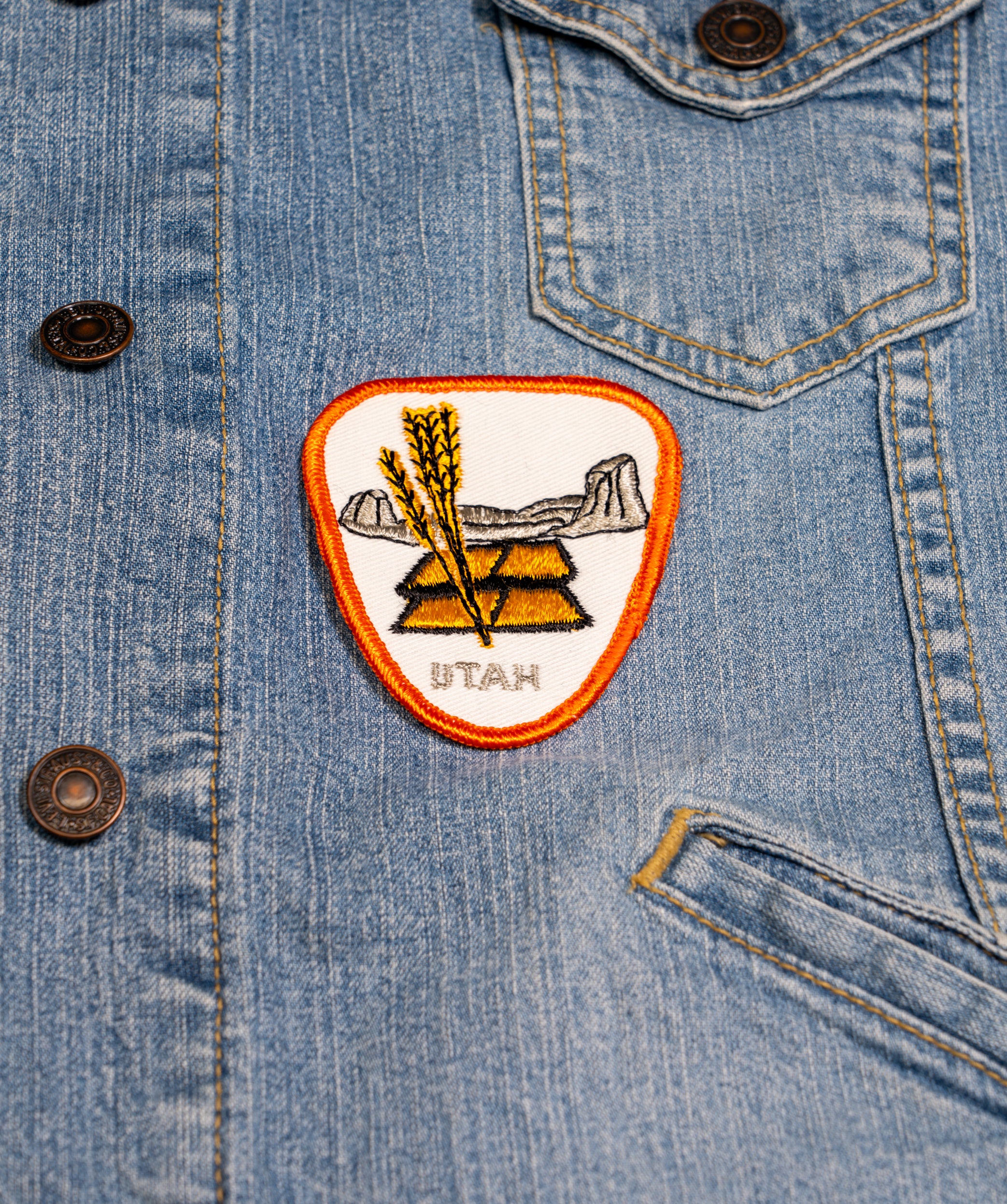 Vintage Utah Embroidered Patch | Oxford Pennant