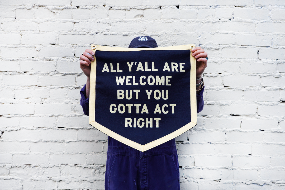 All Y'all Are Welcome Camp Flag | Tate Farms x Oxford Pennant