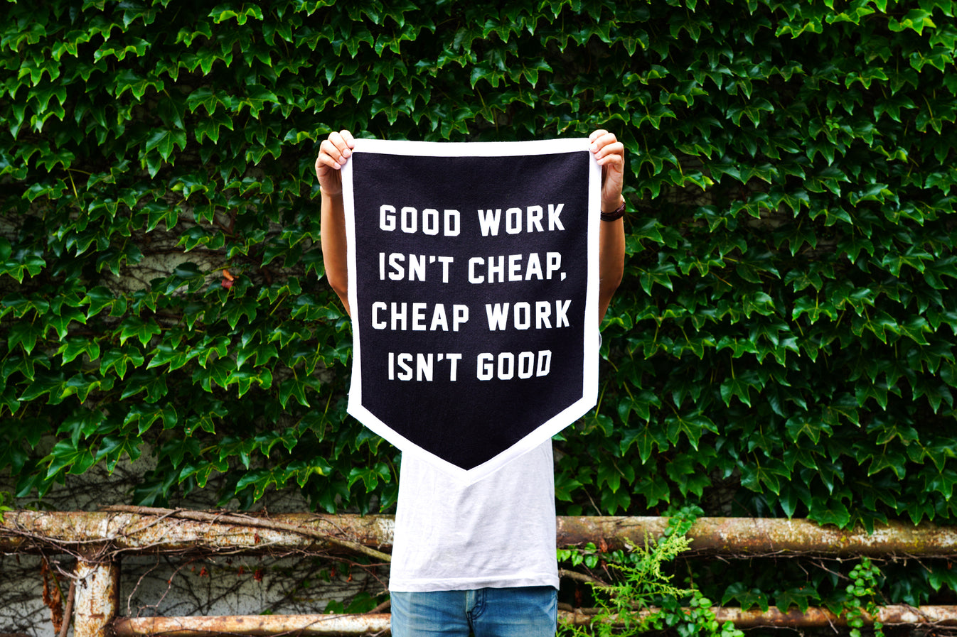 Good Work Isn't Cheap Camp Flag | Promises Kept Events x Oxford Pennant