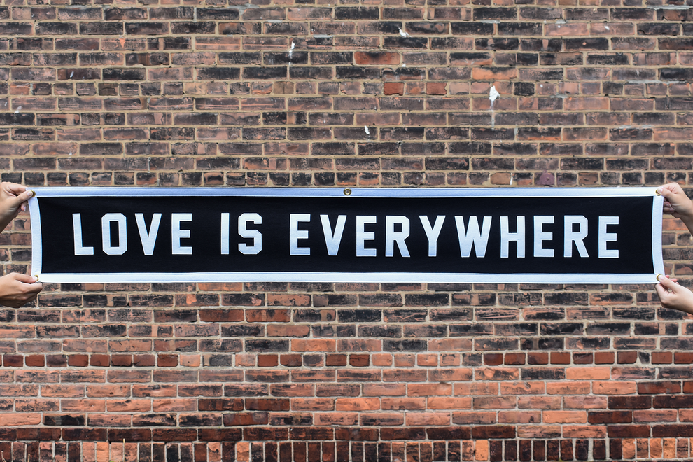 Love Is Everywhere Championship Banner | Wilco x Oxford Pennant