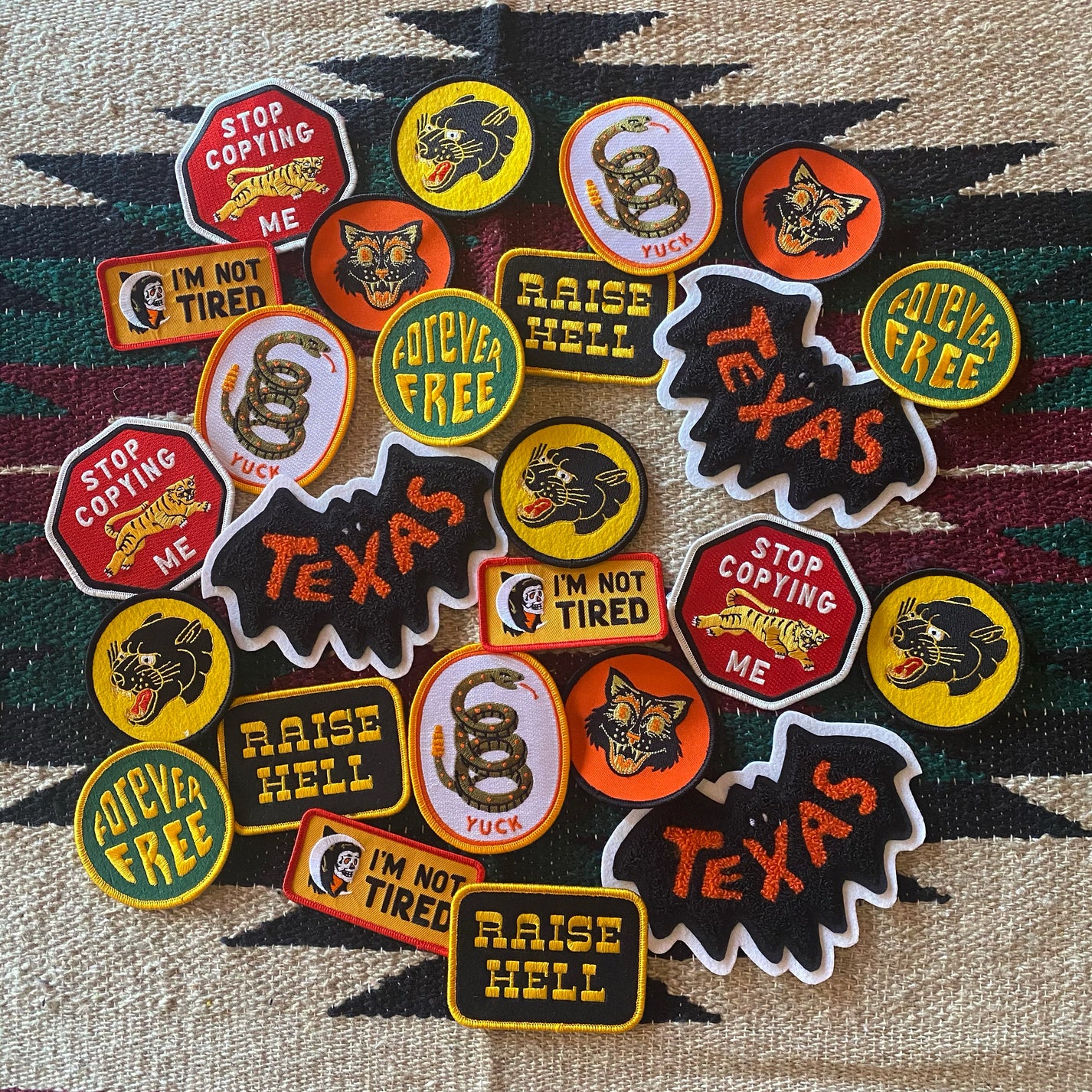 Raise Hell Embroidered Patch | Oxford Pennant